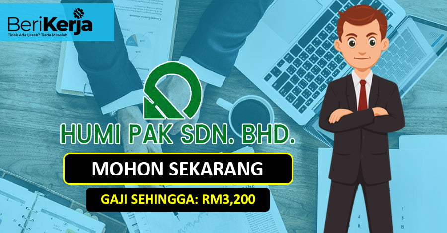 Kekosongan Jawatan Eksekutif Tadbir di Humi Pak Sdn Bhd