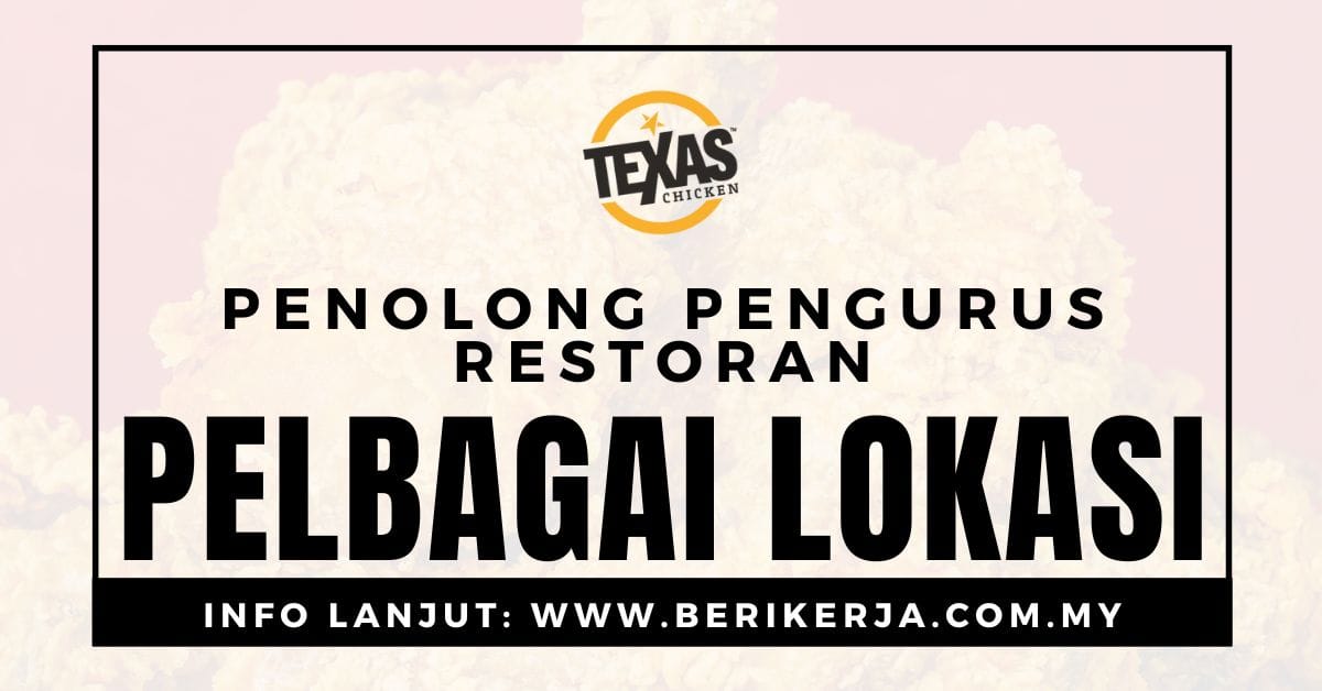 Penolong Pengurus Restoran - BeriKerja