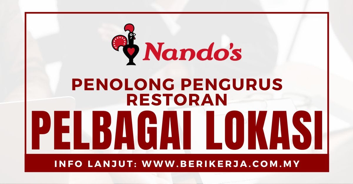 Penolong Pengurus Restoran - BeriKerja